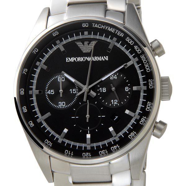 EMPORIO ARMANI エンポリオ アルマーニ 腕時計 スポルティボ ブラック/シルバー AR5980 メンズ ブランド : s ...