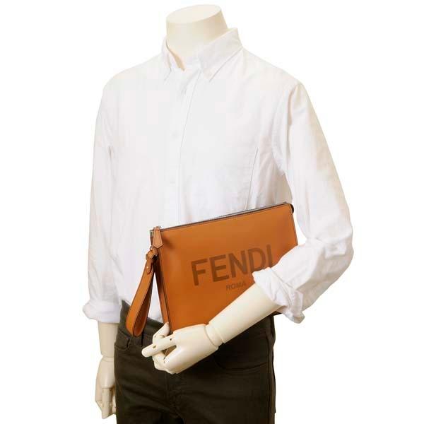 FENDI フェンディ クラッチバッグ メンズ ブラウン 7VA491 AFBF FENDI フェンディ クラッチバッグ メンズ ブラウン 7VA491 AFBF