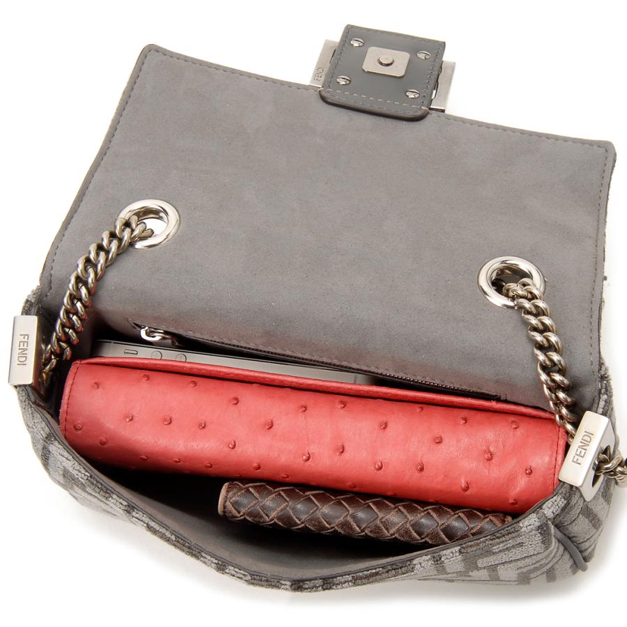 FENDI フェンディ ショルダーバッグ レディース グレー 8BR793 FENDI フェンディ ショルダーバッグ レディース グレー 8BR793