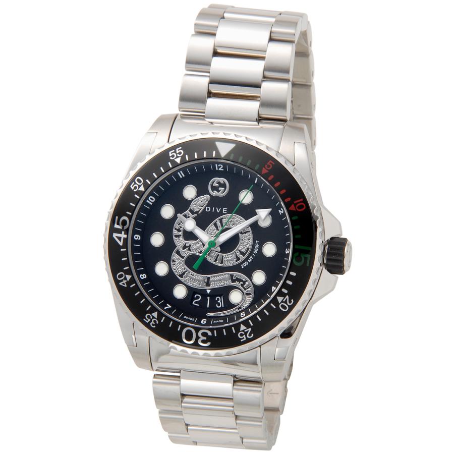 GUCCI（グッチ） 腕時計 メンズ YA136218 DIVE ダイヴ スネーク デイト : s-select - 通販 - Yahoo ...