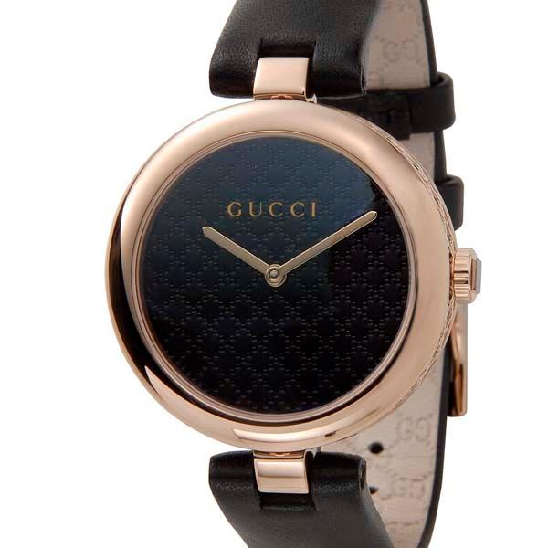 GUCCI グッチ 腕時計 レディース ブラック×ピンクゴールド YA141401 ディアマンティッシマ : s-select - 通販 ...