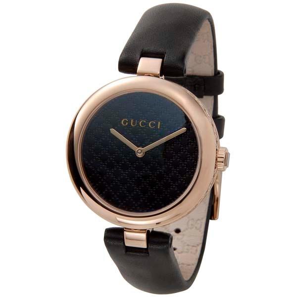 GUCCI グッチ 腕時計 レディース ブラック×ピンクゴールド YA141401 ディアマンティッシマ : s-select - 通販 ...