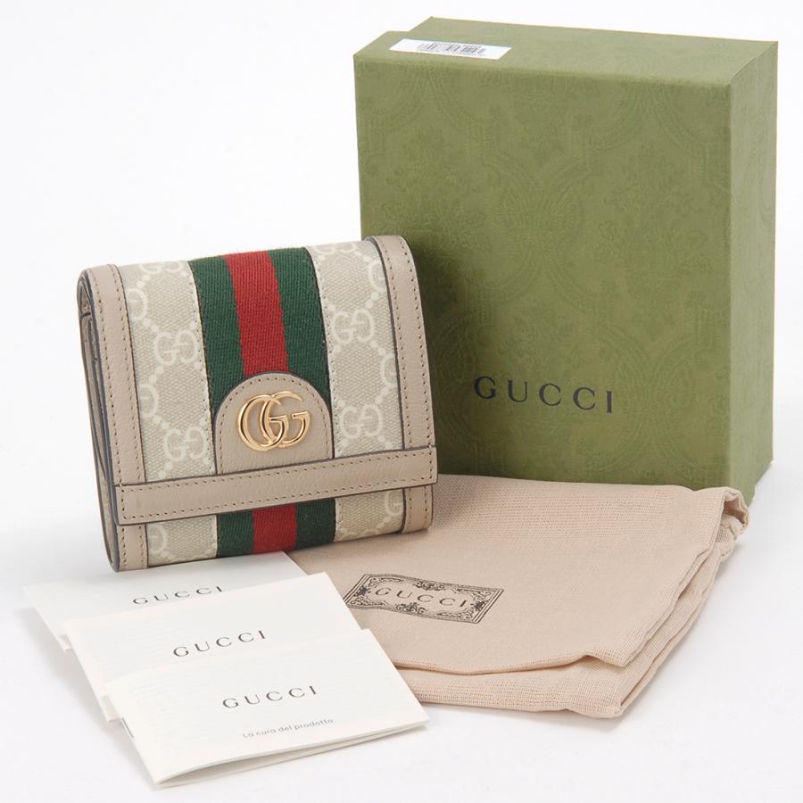 GUCCI グッチ 二つ折り財布 レディース アイボリー GUCCI グッチ 二つ折り財布 レディース アイボリー