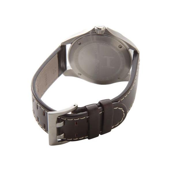 HAMILTON ハミルトン 腕時計 カーキ パイロット 42mm クォーツ ブラックダイヤル ステンレス ブラウンベルト H64611535 ...