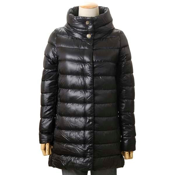 HERNO ヘルノ レディース ダウンジャケット ブラック PI0505DIC 12017 930 ICONICO AMELIA ロング ダウンコート : s-select - 通販 ...