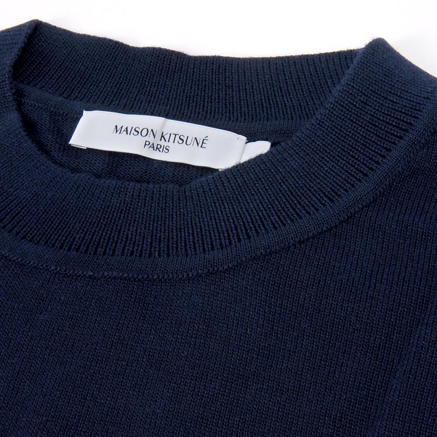 MAISON KITSUNE メゾンキツネ ニット メンズ ネイビー MAISON KITSUNE メゾンキツネ ニット メンズ ネイビー