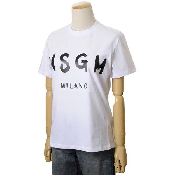 MSGM エムエスジーエム レディース Tシャツ MDM160 298 01 XS/S/M カットソー ブランドロゴ 半袖Tシャツ ホワイト : mg-mdm160-298-01 : s ...