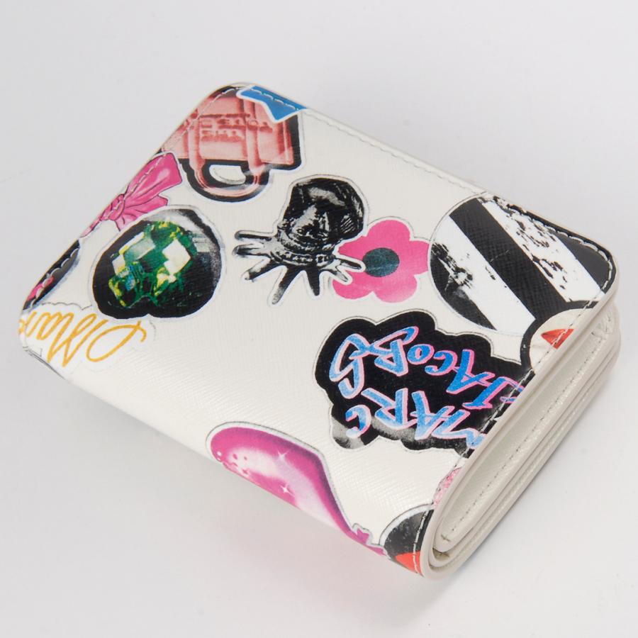 PRADA MARC JACOBS マークジェイコブス 二つ折り財布 レディース ホワイト 2S5SMP014S01 101 THE ...