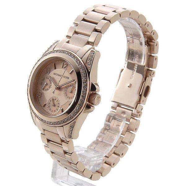 マイケルコース MICHAEL KORS 時計 レディース MK5613 Blair Stainless クロコグラフ ピンクゴールド ...