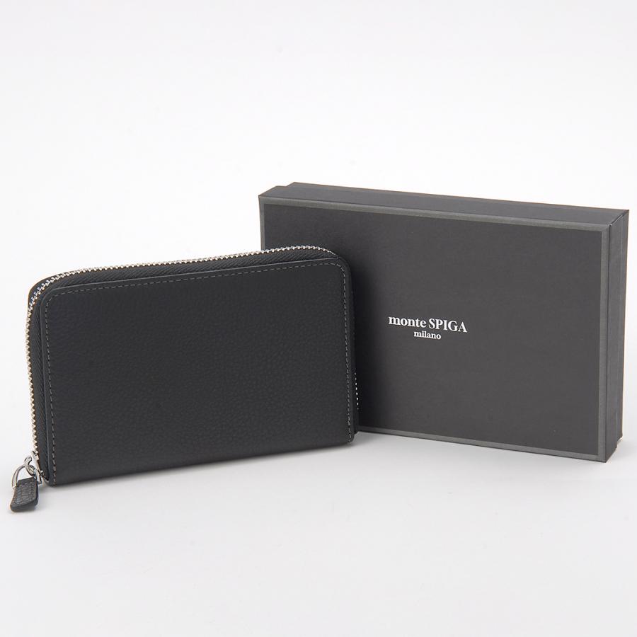 monte SPIGA モンテスピガ ミディアム長財布 フランス製牛革 メンズ MOSHL9899 MONTE SPIGA（モンテスピガ） ミディアム長財布 フランス製牛革 メンズ
