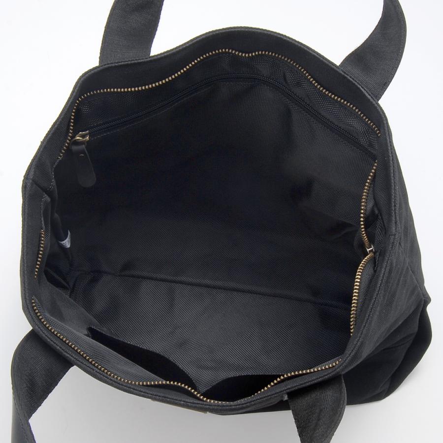 MONTE SPIGA（モンテスピガ） コットン＆オイルレザー トートバッグ