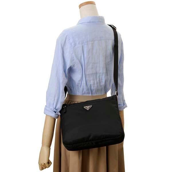 PRADA プラダ ショルダーバッグ レディース ブラック 1BC421 PRADA プラダ ショルダーバッグ レディース ブラック 1BC421