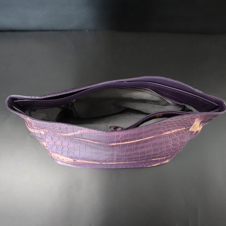 RODANIA（ロダニア） 変わり染め クロコダイル ショルダーバッグ