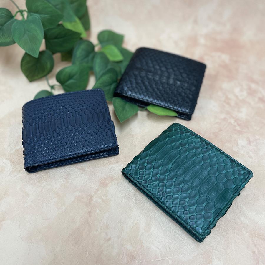 RODANIA（ロダニア） パイソン 二つ折り財布 ヘビ ダイヤモンド