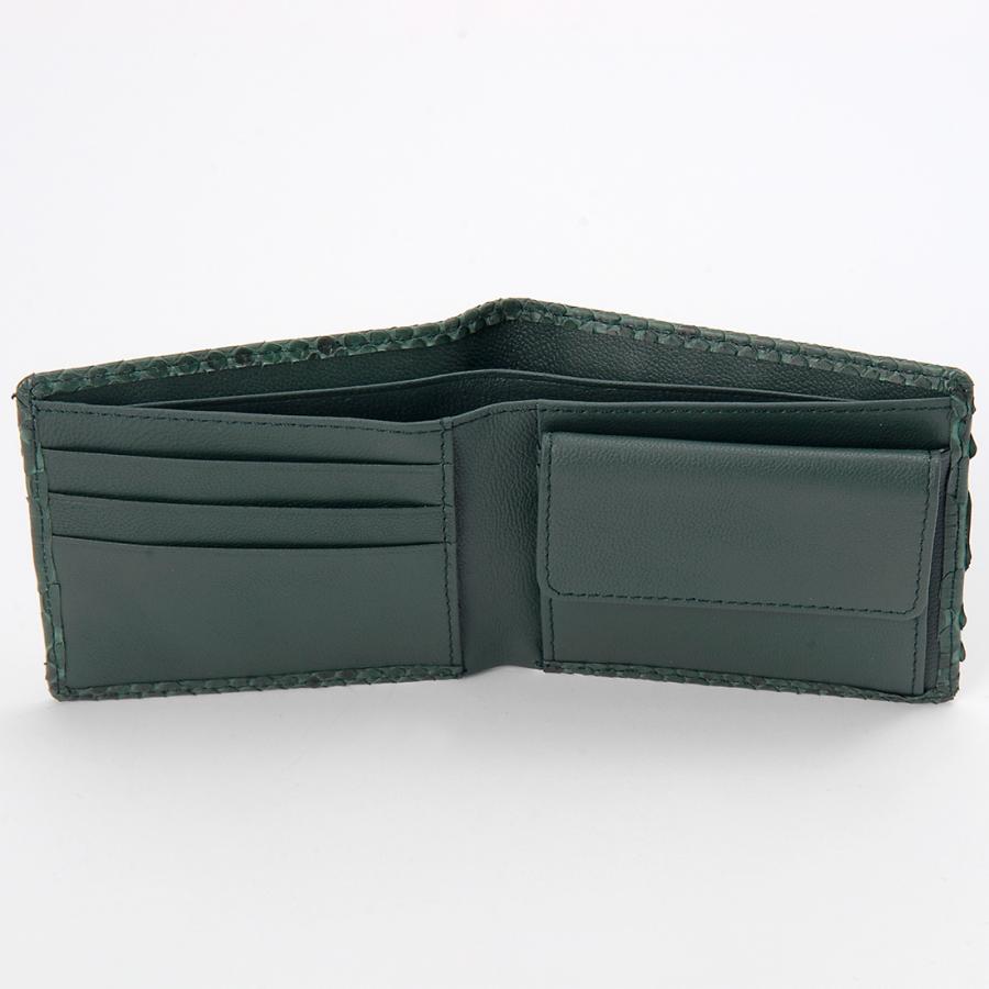 RODANIA（ロダニア） パイソン 二つ折り財布 ヘビ ダイヤモンド