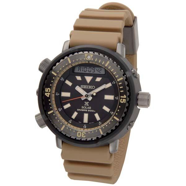 Seiko 5 SEIKO セイコー 腕時計 メンズ ブラック×ブラウン SNJ029P1 PROSPEX プロスペックス ソーラー ...