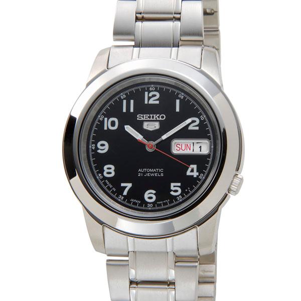 SEIKO セイコー SNKK35J1 SEIKO5 セイコーファイブ 日本製 自動巻き ブラック メンズ 腕時計 : s-select ...