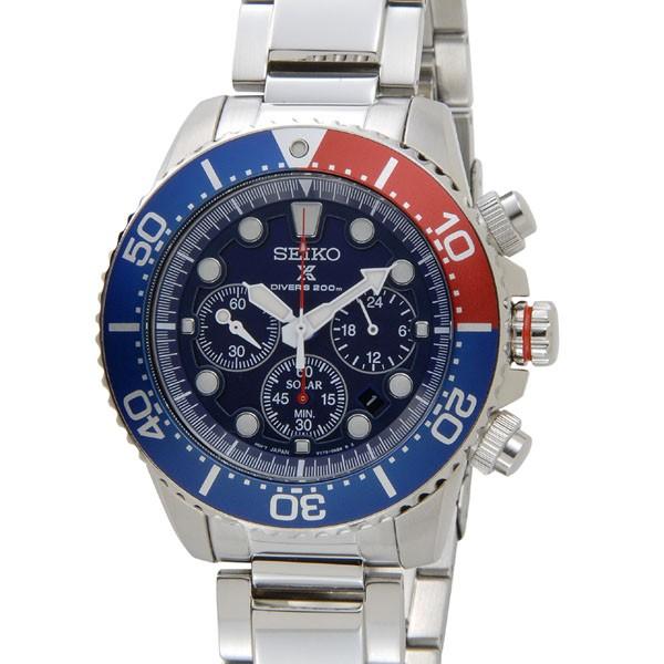 SEIKO（セイコー） 腕時計 クロノグラフ ダイバーズ ソーラー SSC019P1 ブルー メンズ ウォッチ セイコーウオッチ 新品 送料 ...