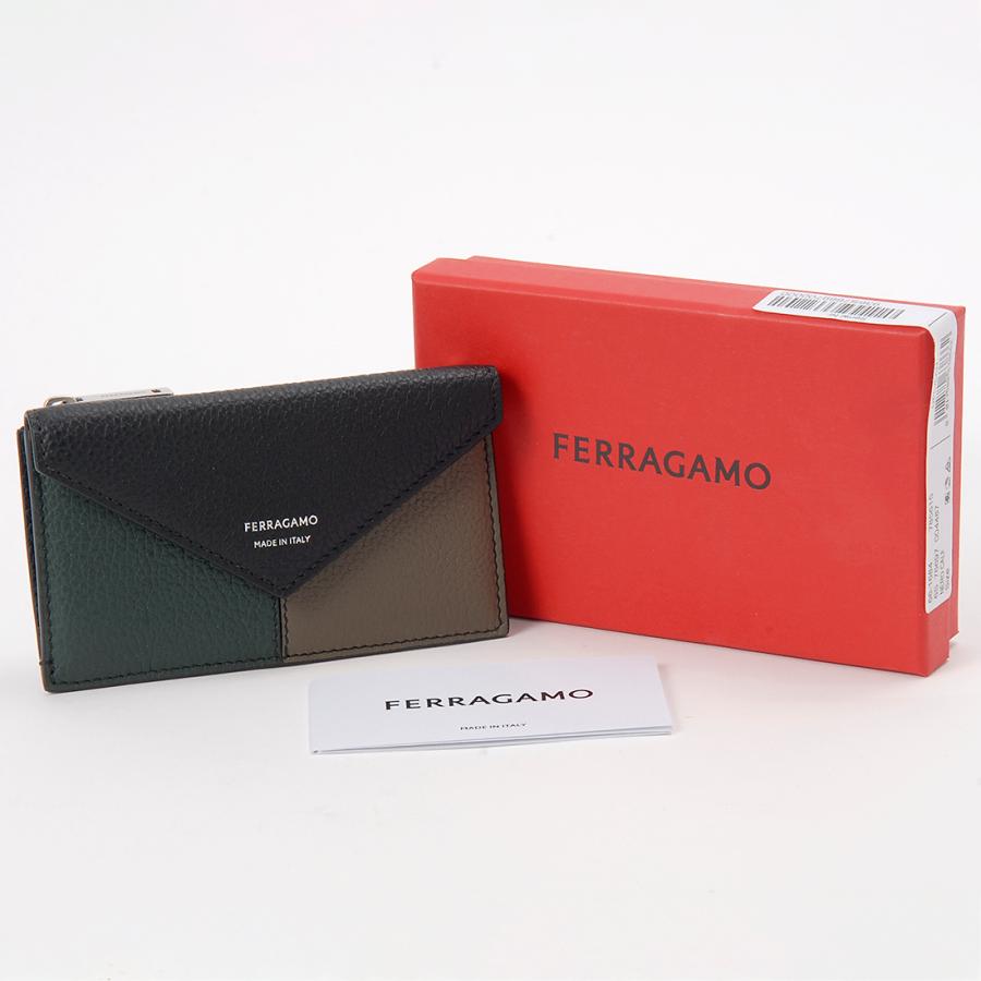 Ferragamo フェラガモ カードケース メンズ 66 1684 FERRAGAMO COLOR BLOCK FERRAGAMO（フェラガモ） カードケース メンズ 66 1684 FERRAGAMO