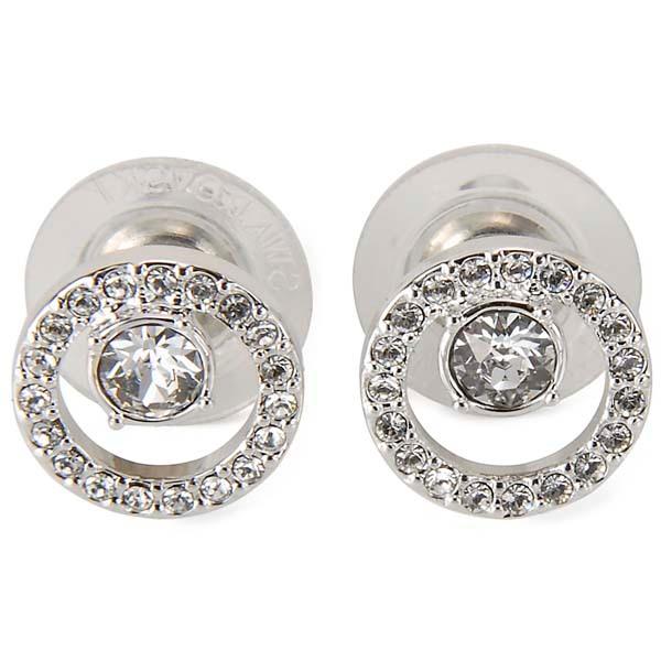 SWAROVSKI スワロフスキー ピアス レディース シルバー 5201707 CREATIVITY CIRCLE SMALL : s ...