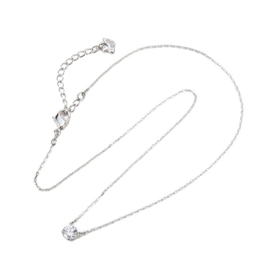 SWAROVSKI スワロフスキー クリスタル ネックレス 5408442 Attract Round アトラクトラウンド シルバー ...