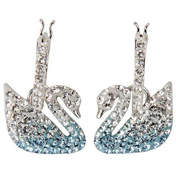 スワロフスキー SWAROVSKI ピアス レディース シルバー 5512577 Iconic Swan スワン ジュエリー アクセサリー ...