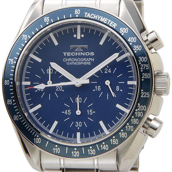 テクノス TECHNOS T4146SN クロノグラフ クォーツ ブルー メンズ腕時計 ブランド : s-select - 通販 - Yahoo!ショッピング