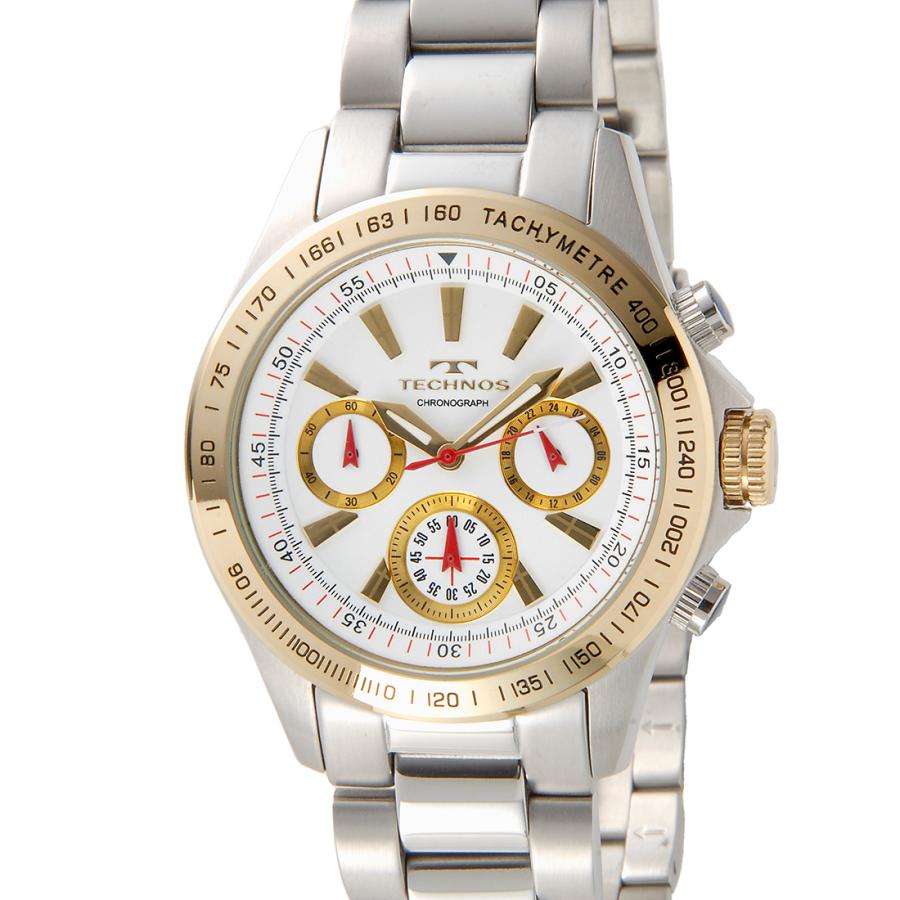 TECHNOS（時計） TECHNOS テクノス 腕時計 メンズ T7395GW クロノグラフ : s-select - 通販 - Yahoo!ショッピング