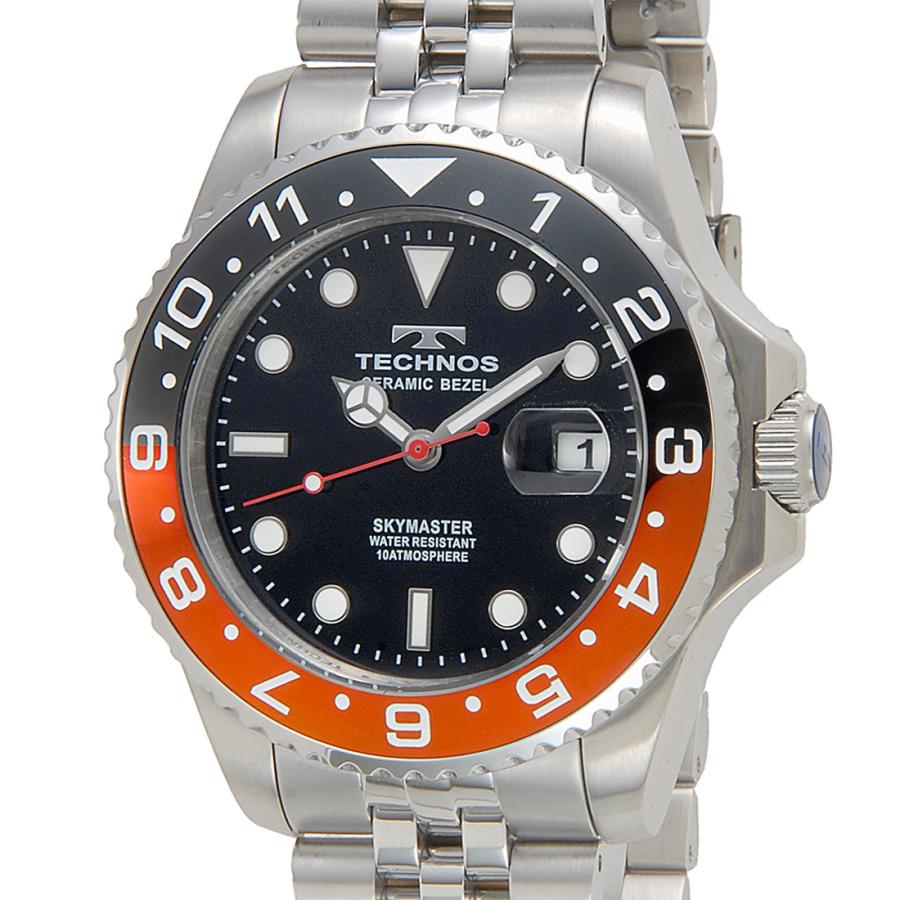 TECHNOS（時計） TECHNOS テクノス メンズ 腕時計 ブラック×レッド T9C11SH デイト 回転ベゼル : s-select - 通販 - Yahoo!ショッピング