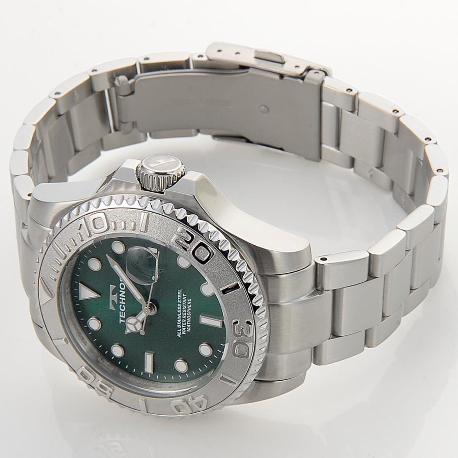 TECHNOS（時計） TECHNOS テクノス T9C29SM 100周年記念モデル グリーン×シルバー メンズ 腕時計 : s-select - 通販 - Yahoo!ショッピング