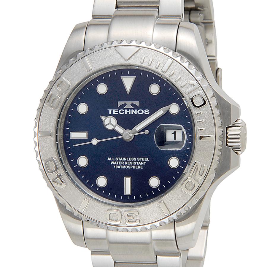 TECHNOS（時計） TECHNOS テクノス T9C29SN 100周年記念モデル ブルー×シルバー メンズ 腕時計 : s-select - 通販 - Yahoo!ショッピング