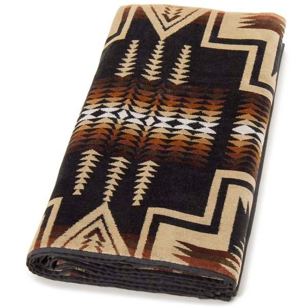 訳あり 別糸が混ざっている部分あり PENDLETON ペンドルトン ブランケット 毛布 ネイティブ柄 XB233 53361 ハーディング オックスフォード ひざ掛け シングル : s ...