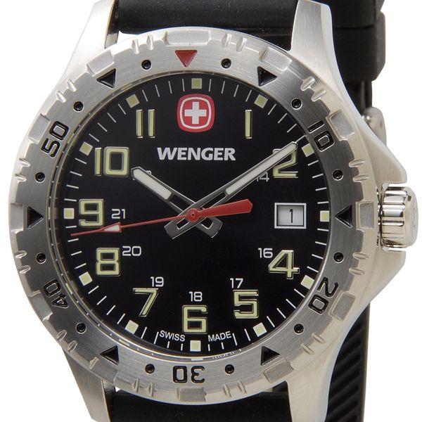 WENGER ウェンガー メンズ腕時計 オフロード 79305 ブラック/シルバー ミリタリー アウトドア ブランド : s-select ...