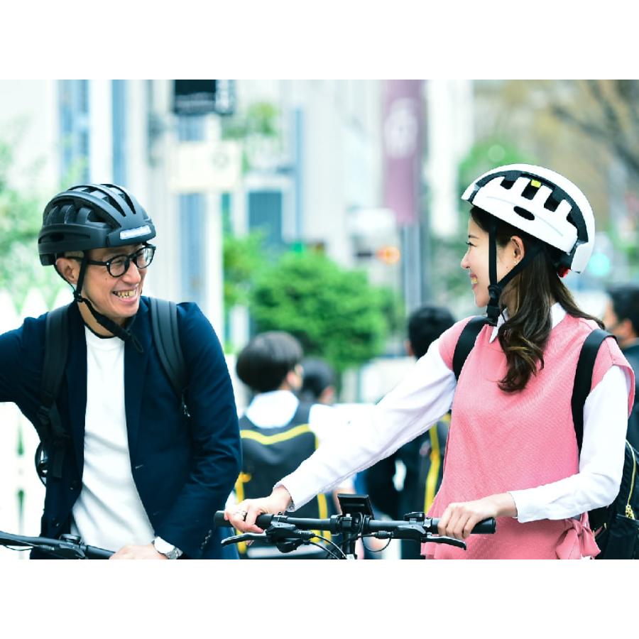 CE認証・CPSC認証 折りたたみヘルメット 折り畳み自転車ヘルメット 前後ライト付き 収納袋付き マグネットバックル 補助金対象 ORITATA-MET アルファ BRINGER ...