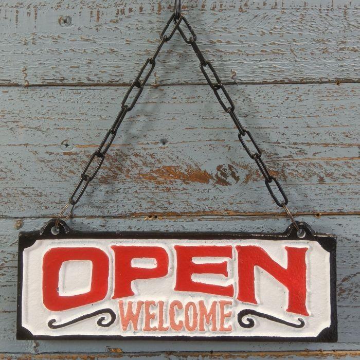 ガーデニング 雑貨 サインプレート プレート 看板 おしゃれ かわいい アンティーク チェーンプレート・OPEN＆CLOSED CG-RF-08-POST : ガーデニング雑貨TOOLBOX ...