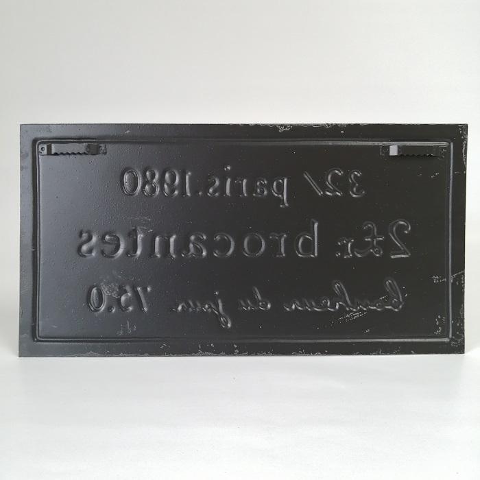 【9月下旬】ガーデニング 雑貨 サインプレート サインボード プレート 看板 おしゃれ かわいい アンティーク ボヌールパリプレートWH YZ ...