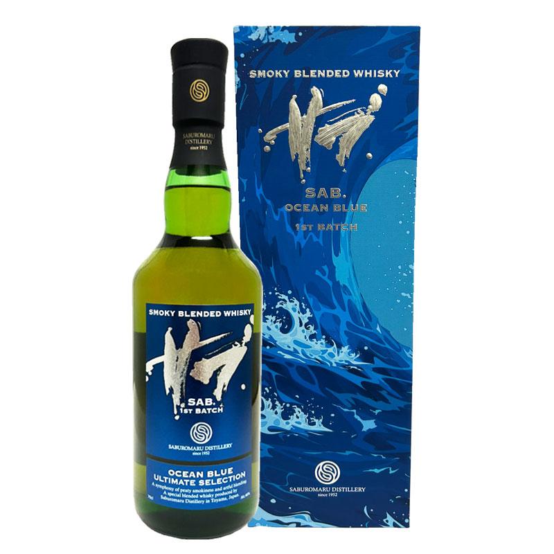 ウイスキー SAB.OCEAN BLUE サブ オーシャンブルー 若鶴酒造 三郎丸蒸留所 1ST BATCH 46度 700ml 富山 : 長 ...