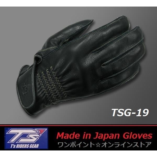 ★T's TSG-19☆牛革 グローブ☆BK・L★日本製 : ワンポイント・オンラインストア - 通販 - Yahoo!ショッピング