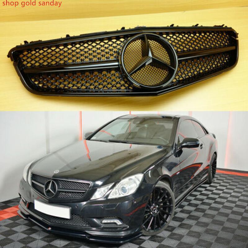 ベンツ W207 C207 艶有黒+黒スター ABS材質 フロントグリル 平成22-25年 Eクラス クーペ : サァミストア - 通販 - Yahoo!ショッピング