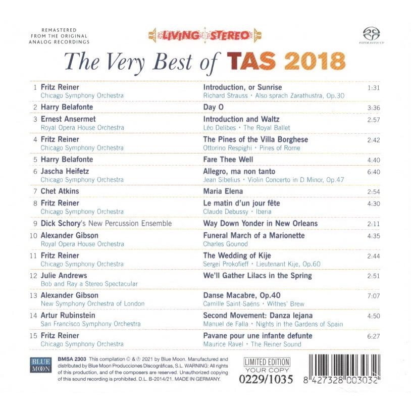 ハイブリッドSACD VERY BEST OF TAS 2018 LIVING STEREO 限定盤 THE AUDIOPHILE SOUNDS : SACDセレクト - 通販 - Yahoo ...