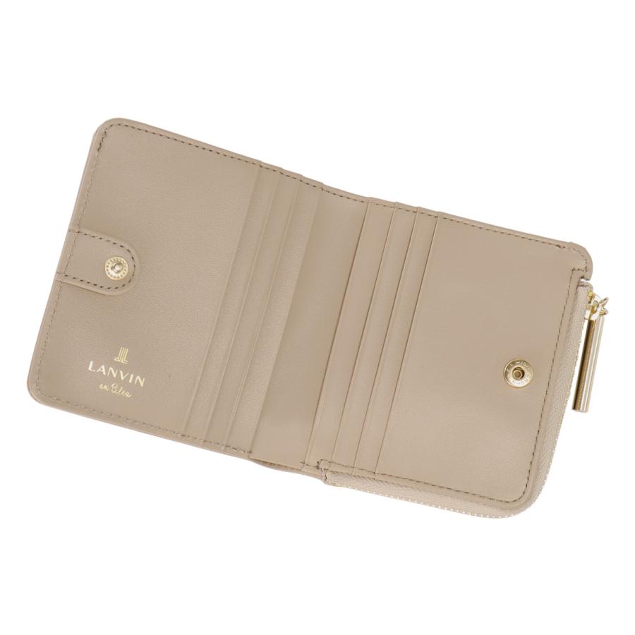 LANVIN en Bleu ランバンオンブルー 二つ折り財布 本革