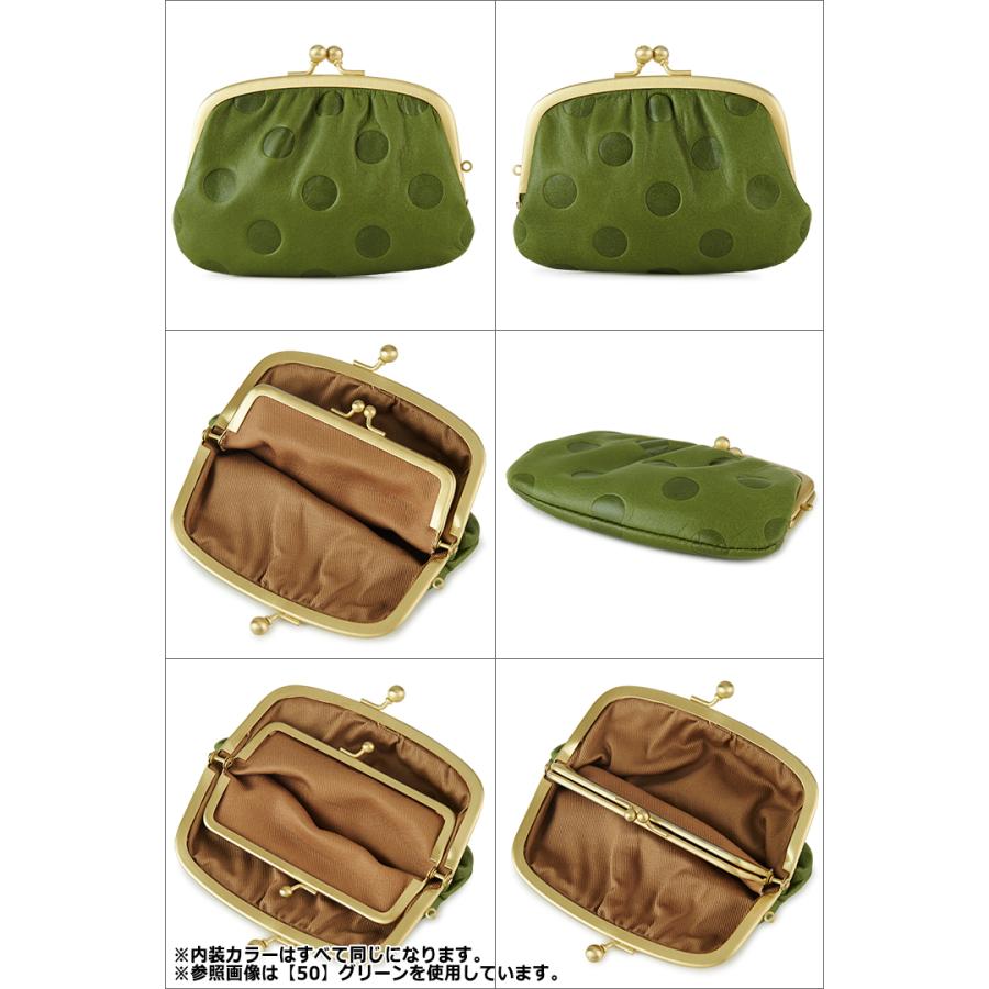 un signet アンシグネ 小銭入れ 55213 Klara クラーラ コインケース がま口 水玉 レディース レザー : サックスバー ...