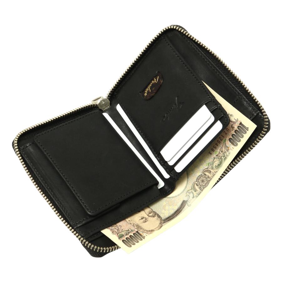 Fender（フェンダー） 二つ折り財布 本革 ラウンドファスナー メンズ