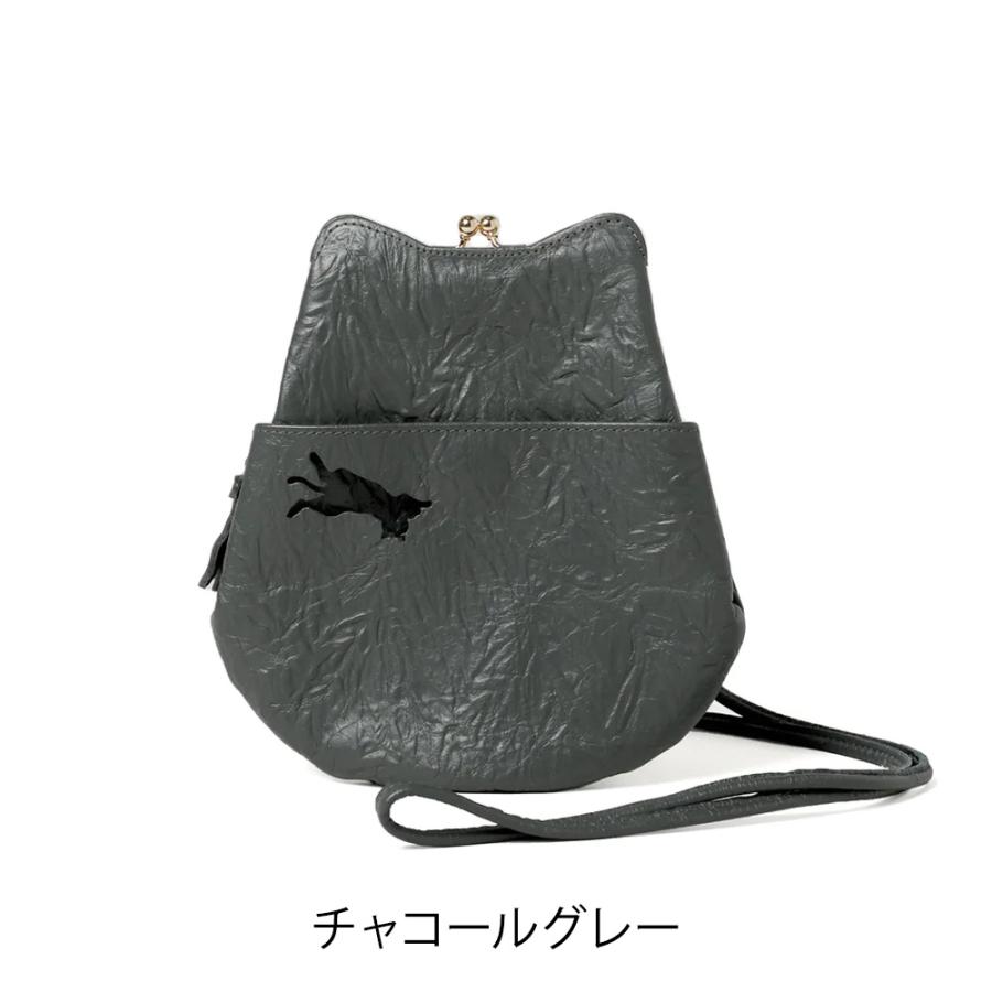 アオネコ スマホショルダー スマホポシェット ショルダーバッグ がま口 ポーチ レディース 日本製 an005 aoneco waji 本革 レザー 日本製 ネコ 猫 :an005:サックス ...