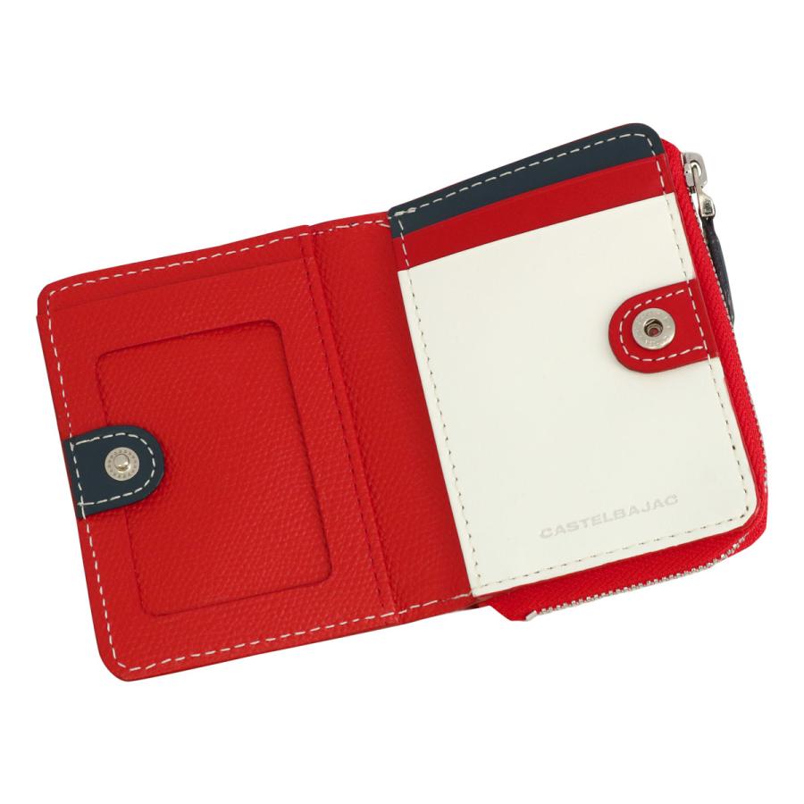 CASTELBAJAC カステルバジャック 小銭入れ 本革 レザー メンズ 032612 カルネ コインケース L字ファスナー パスケース ...