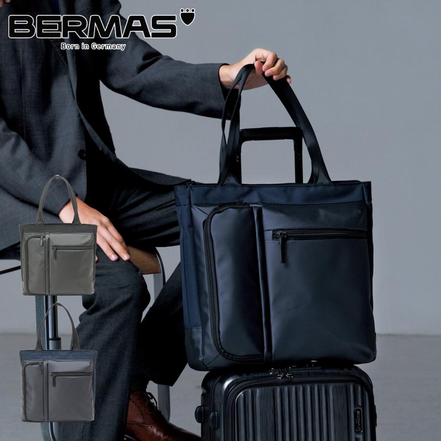BERMAS バーマス ビジネストート バウワーゲーエン メンズ 60383 BAUER GEHEN 縦型トート トートバッグ ビジネスバッグ ...