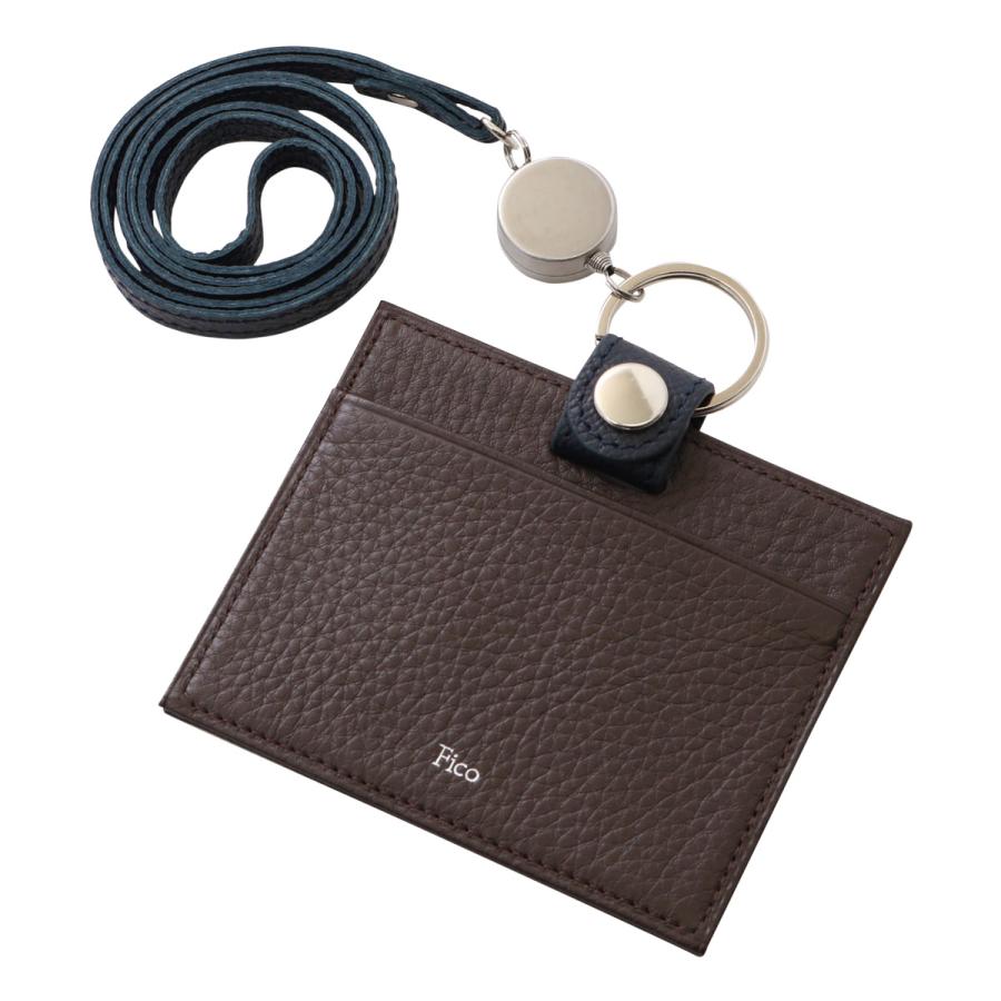 Fico（フィーコ） パスケース リールストラップ付 カードケース IC