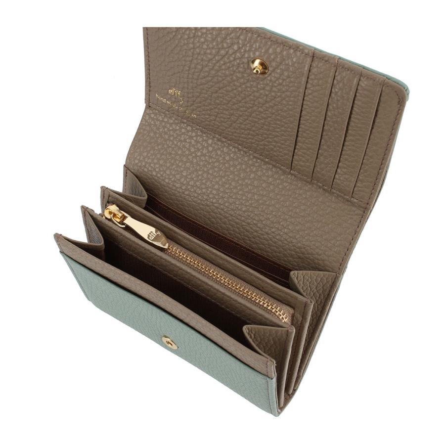 efffy（エフィー） 二つ折り財布 本革 日本製 レディース GV1-43 efffy