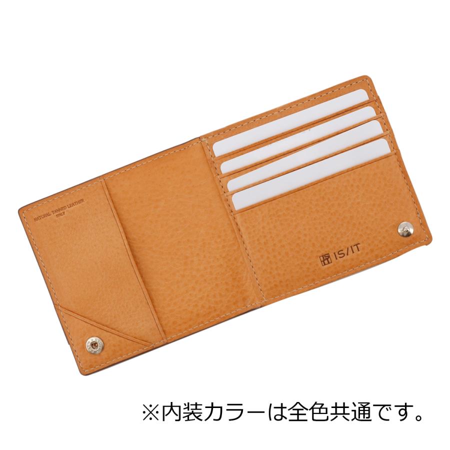 【レビュー投稿で+5％還元】イズイット 財布 二つ折り 牛革 ミニ財布 札バサミ メンズ 974614 ヒッチ ISIT IS/IT 二つ折り財布 本革 レザー 旅行 開運 一粒万倍日 クリスマス_mp IS/IT（イズイット） 財布 二つ折り 牛革 ミニ財布 札バサミ メンズ