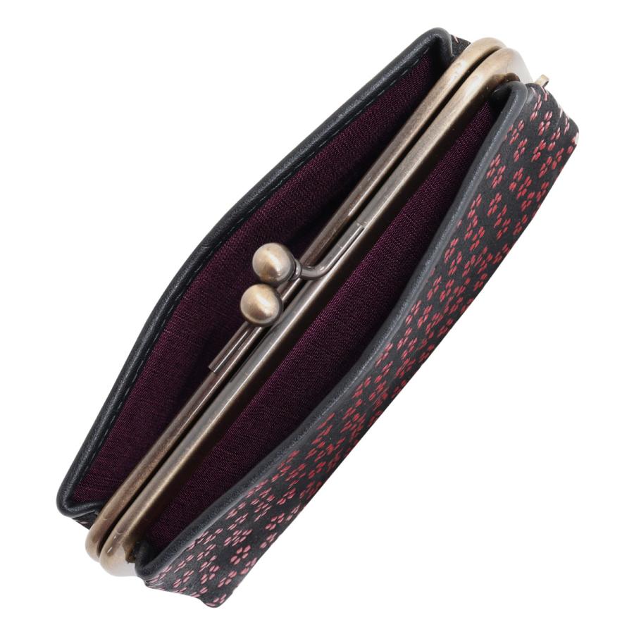 le prairies（ルプレリー） ギンザ 財布 がま口 本革 レザー 印伝